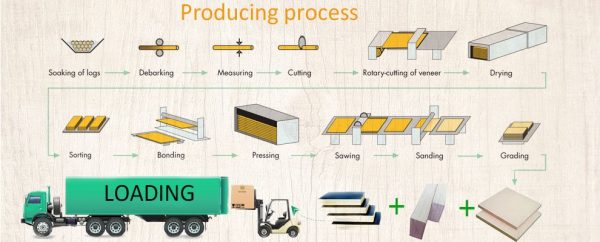 What is Process flow production of commercial plywood,natural veneer ...
